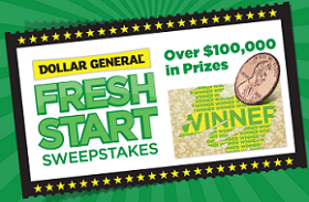 Dollar General Sweepstakes & Instant Win Game- Win Up to $50,000!