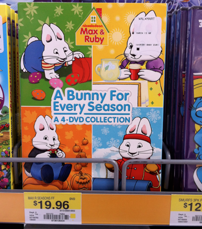 Max & Ruby: A Bunny for All Seasons 4 Disc DVD Set $4 off Coupon ...