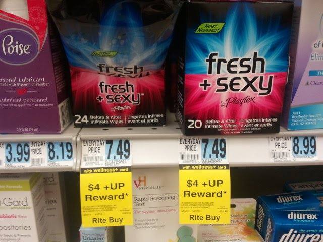 Playtex Fresh And Sexy Wipes 151 Money Maker At Rite Aid