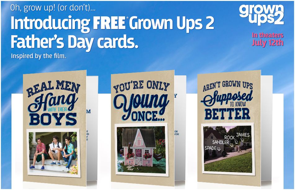 Free Grown Ups 2 Father's Day Card! - Mojosavings.com