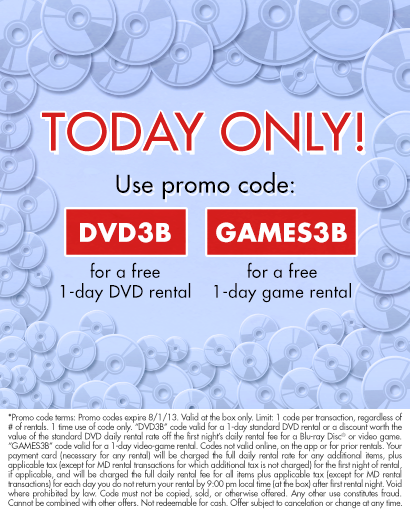 Free Redbox Movie & Game Code - Today only! - Mojosavings.com