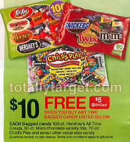 Mars 80-piece Variety Bags of Halloween Candy Only $4.50 at Target ...