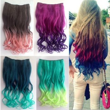 Two Tone Hair Extension Clip-On Hairpieces only $9.69 + FREE Shipping ...