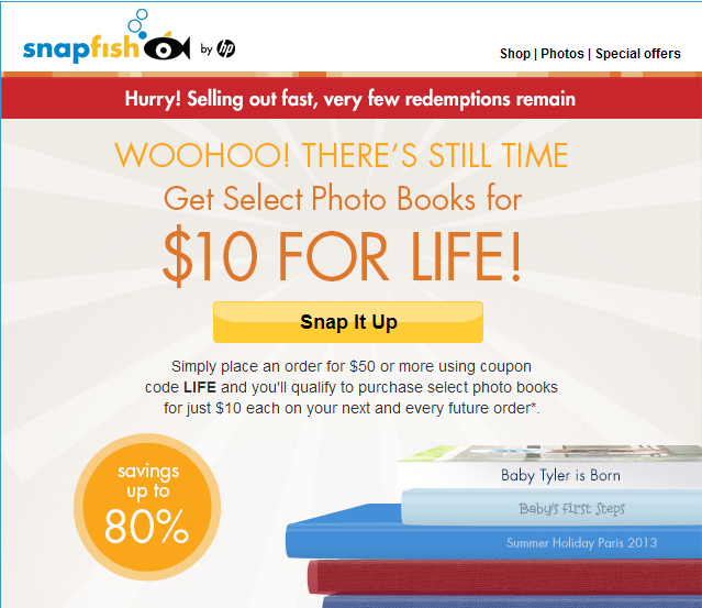 Snapfish: $10 Photo Books for Life! - Mojosavings.com