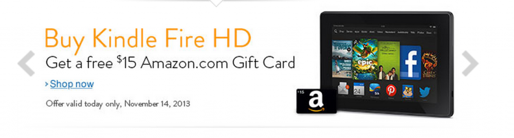 FREE $15 Amazon Gift Card With Kindle Purchase! Today Only ...