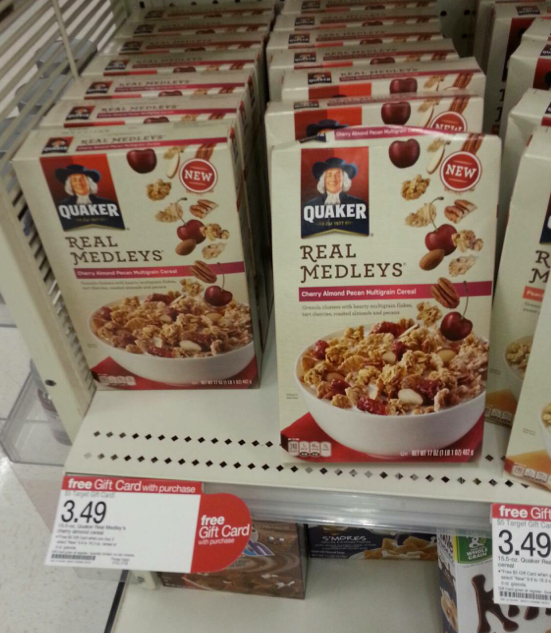 Quaker Real Medleys Cereal only $0.66 ea at Target! - Mojosavings.com
