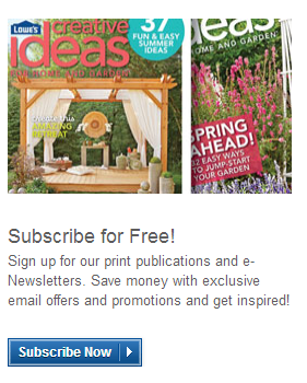 FREE Subscription to Lowe's Creative Ideas Magazine! - Mojosavings.com