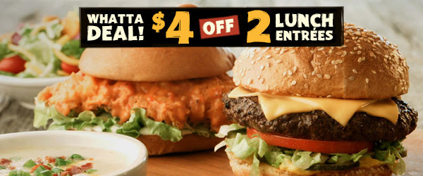 Outback Steakhouse: $4 Off 2 Lunch Entrees Coupon - Mojosavings.com