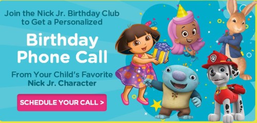 FREE Kids Birthday Call from Nick Jr. Characters! - Mojosavings.com