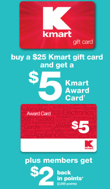 HOT! FREE $5 Kmart Gift Card + $2 in Shop Your Way Rewards with Gift ...