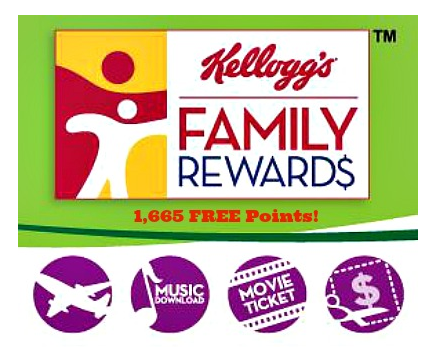 Kellogg's Family Rewards: 25 Free Points - Mojosavings.com