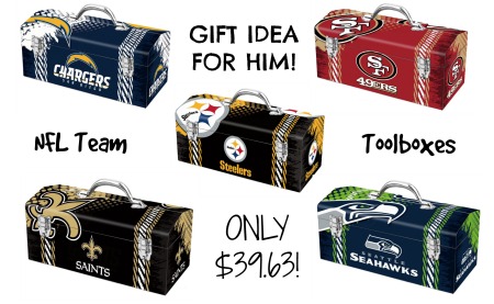 NFL Team Tool Boxes Only $39.63 (Reg. $49.99!)- Steelers, Seahawks ...