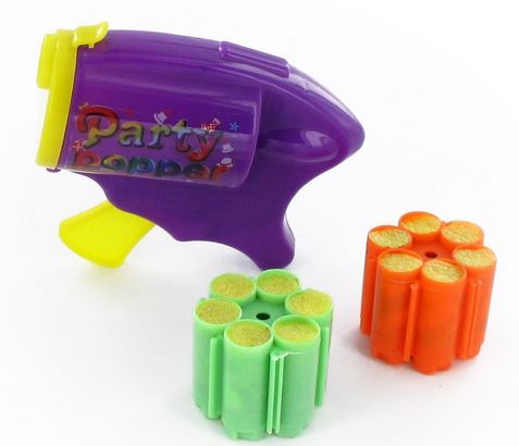Party Popper Confetti Gun Novelty Toy with Refill Cartridge only $5.00 ...