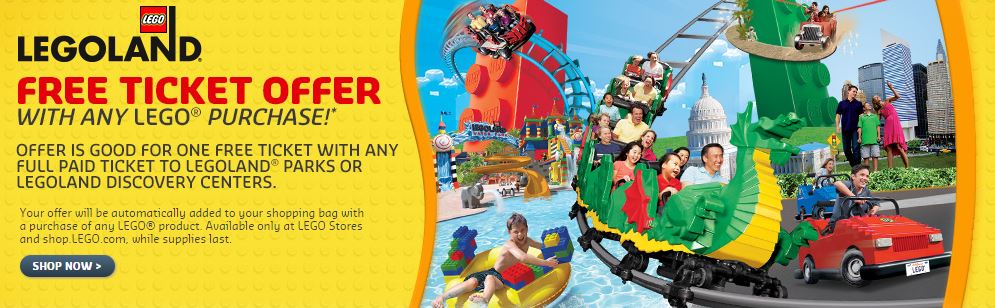 BOGO Free LEGOLAND Ticket Voucher - Mojosavings.com