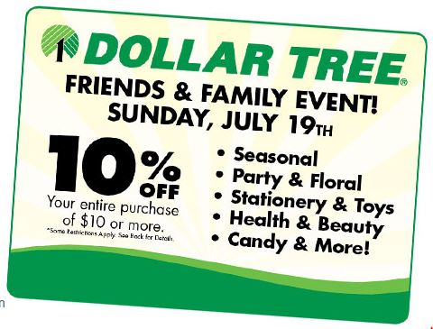 Dollar Tree Coupon: 10% off Dollar Tree Purchase! - Mojosavings.com