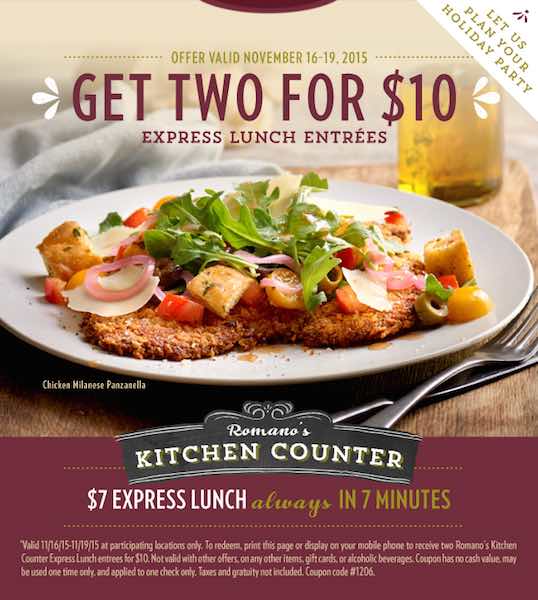 Macaroni Grill: Two Entrees Only $10.00!! - Mojosavings.com