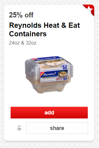 Reynolds Heat & Eat Containers Only $0.99 (Reg $4) at Target ...