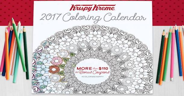 COOL! Get This 2017 KrispyKreme Coloring Calendar! - Mojosavings.com