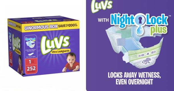 Amazon: Luvs 252 Count Boxes Just $0.10/Diaper Shipped! - Mojosavings.com