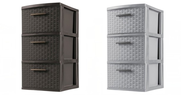 Sterilite 3-Drawer Weave Storage Towers Just $11.39 At Target ...