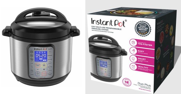 RUNNN! Instant Pot IP-DUO Plus 9-in-1 Pressure Cooker $74.95 Shipped ...