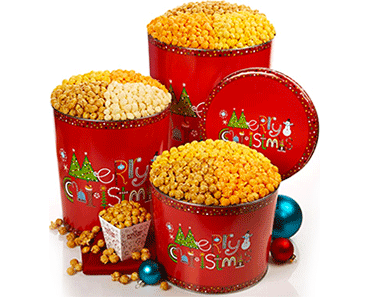 Win A FREE Popcorn Factory Merry Christmas Popcorn Tin! - Mojosavings.com