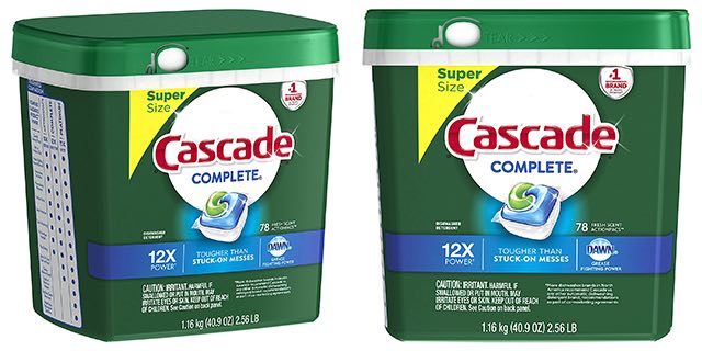 Cascade Complete ActionPacs Dishwasher Detergent 78-Pack Just $9.70 ...