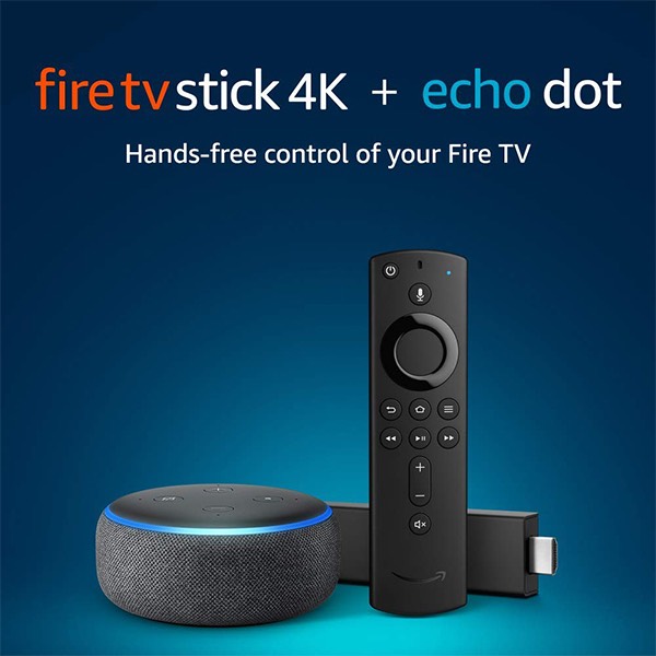 Fire TV Stick 4K Bundle + All-New Echo Dot (3rd Gen) only $59.98 ...