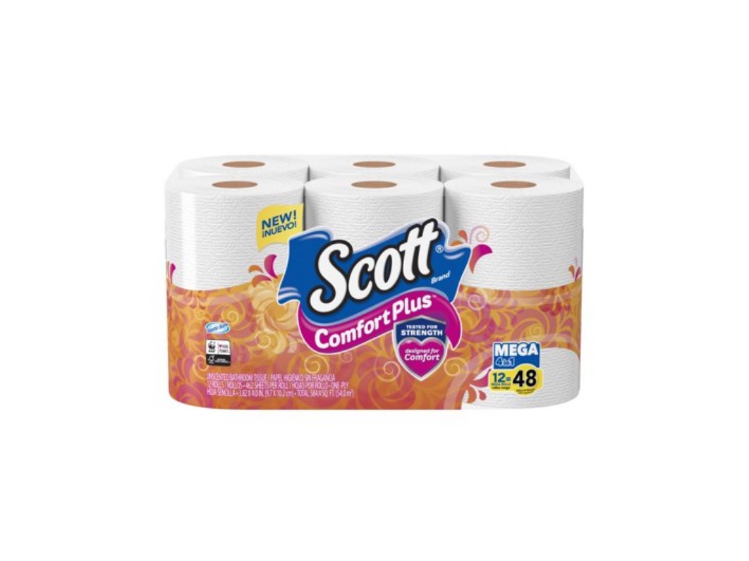 Scott Comfort Plus Toilet Paper 12 Rolls $10.26 (REG $26.99 ...
