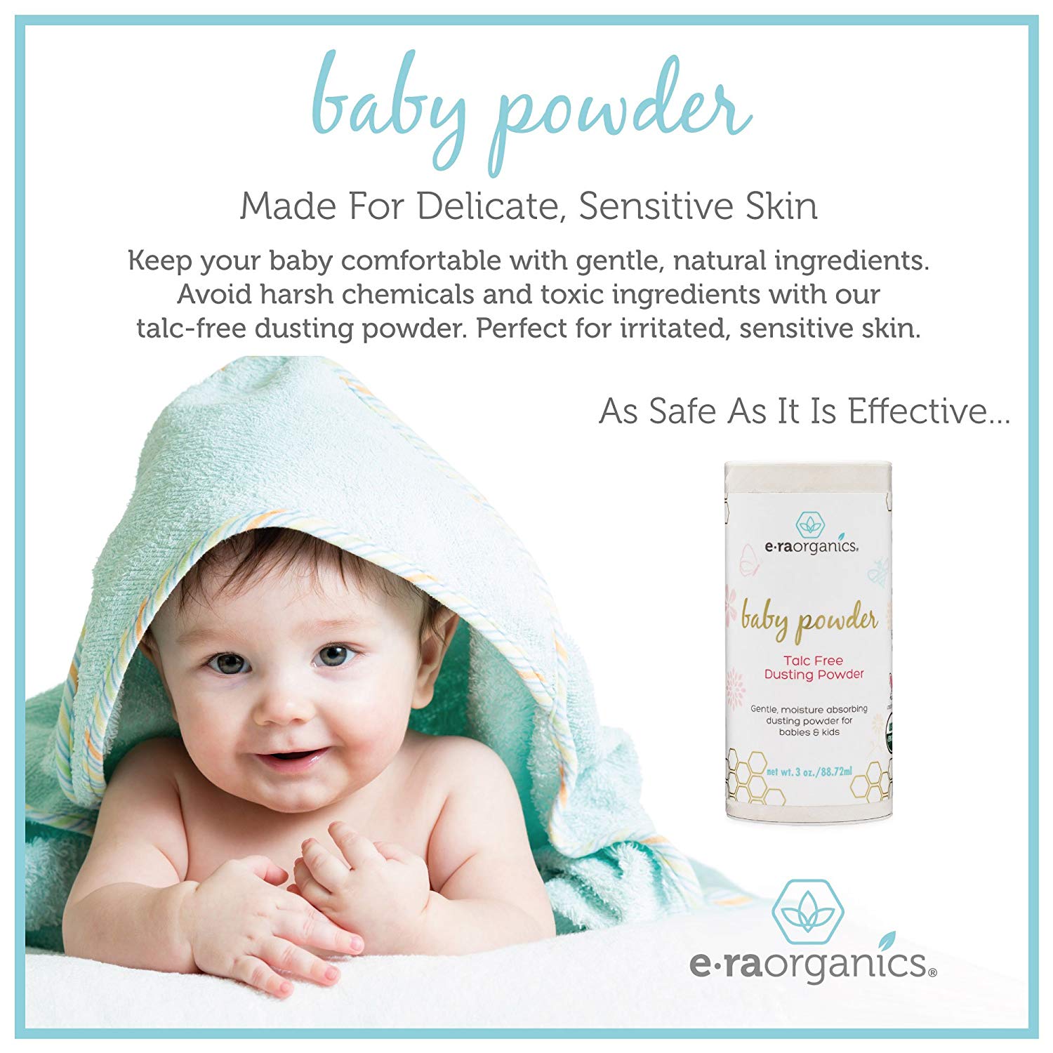 Baby Powder Talc Free USDA Certified Organic Dusting Powder $9.87 (REG ...