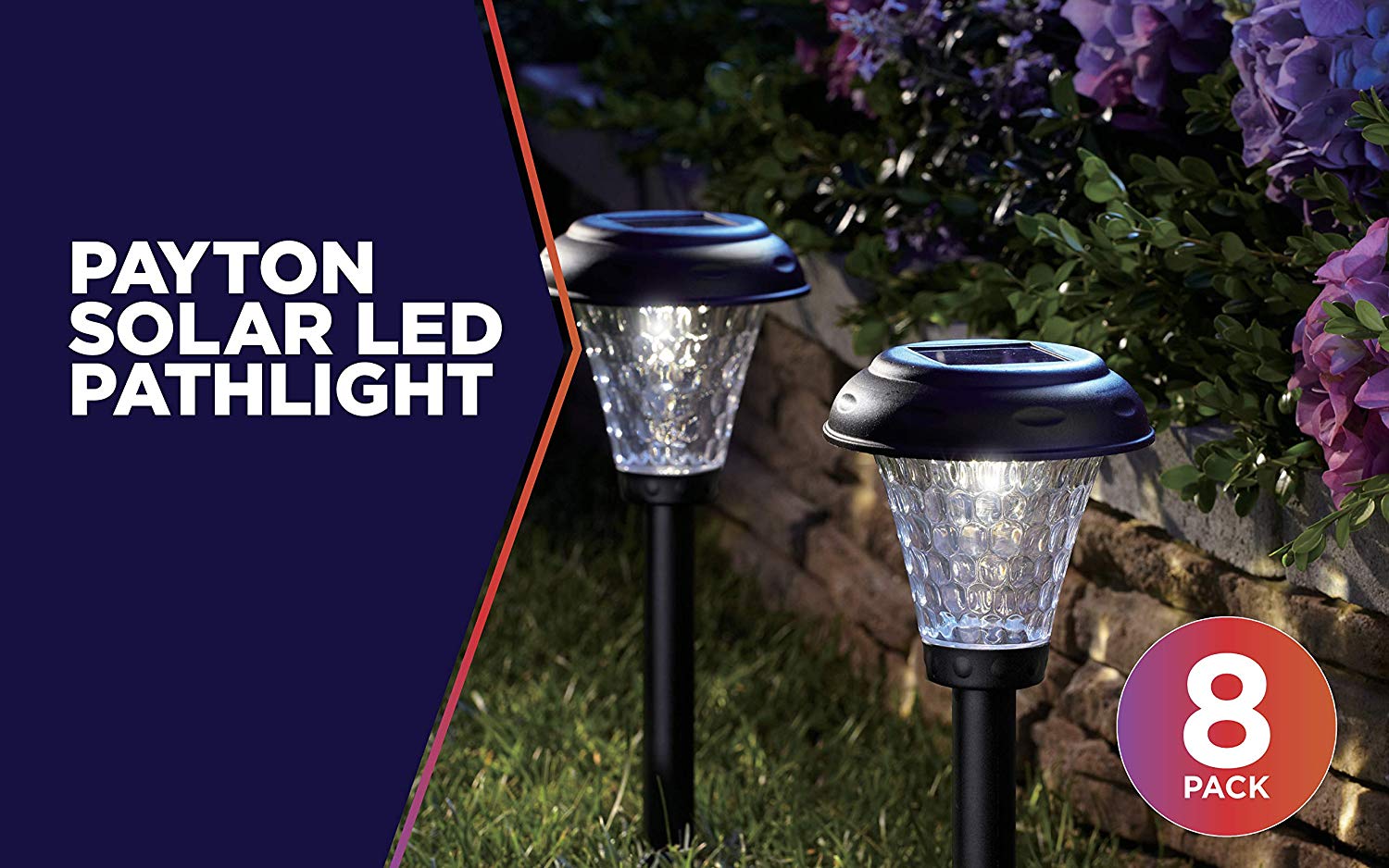 Moonrays 91381 Payton Solar LED Plastic Path Light, 2X-Brighter $20.65 ...