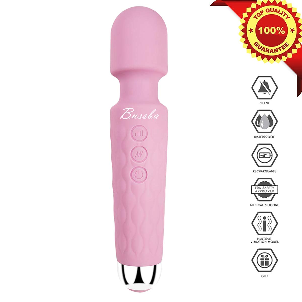 Bussba Cordless Waterproof Personal Magic Wand Massager $18.99 (REG $49.99) - Mojosavings.com