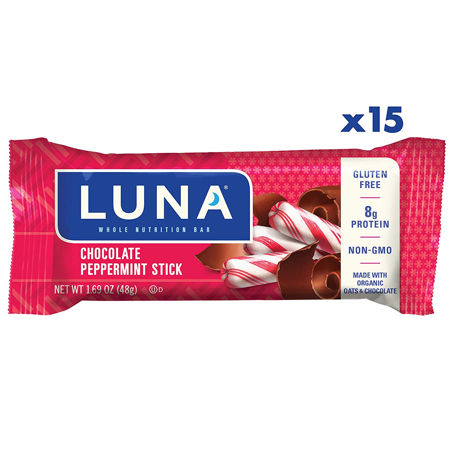 LUNA BAR - Gluten Free Bars - Chocolate Peppermint Stick $12.62 (REG ...
