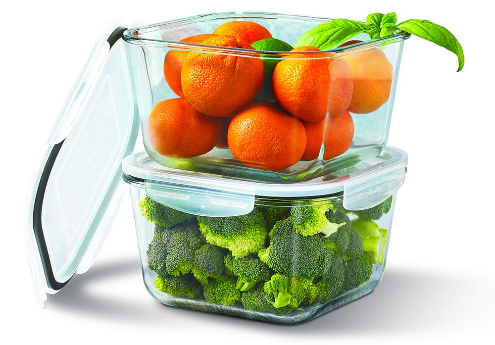 4 Piece Covered 68 Ounce Extra Large Food Storage Container Set $24.99 ...