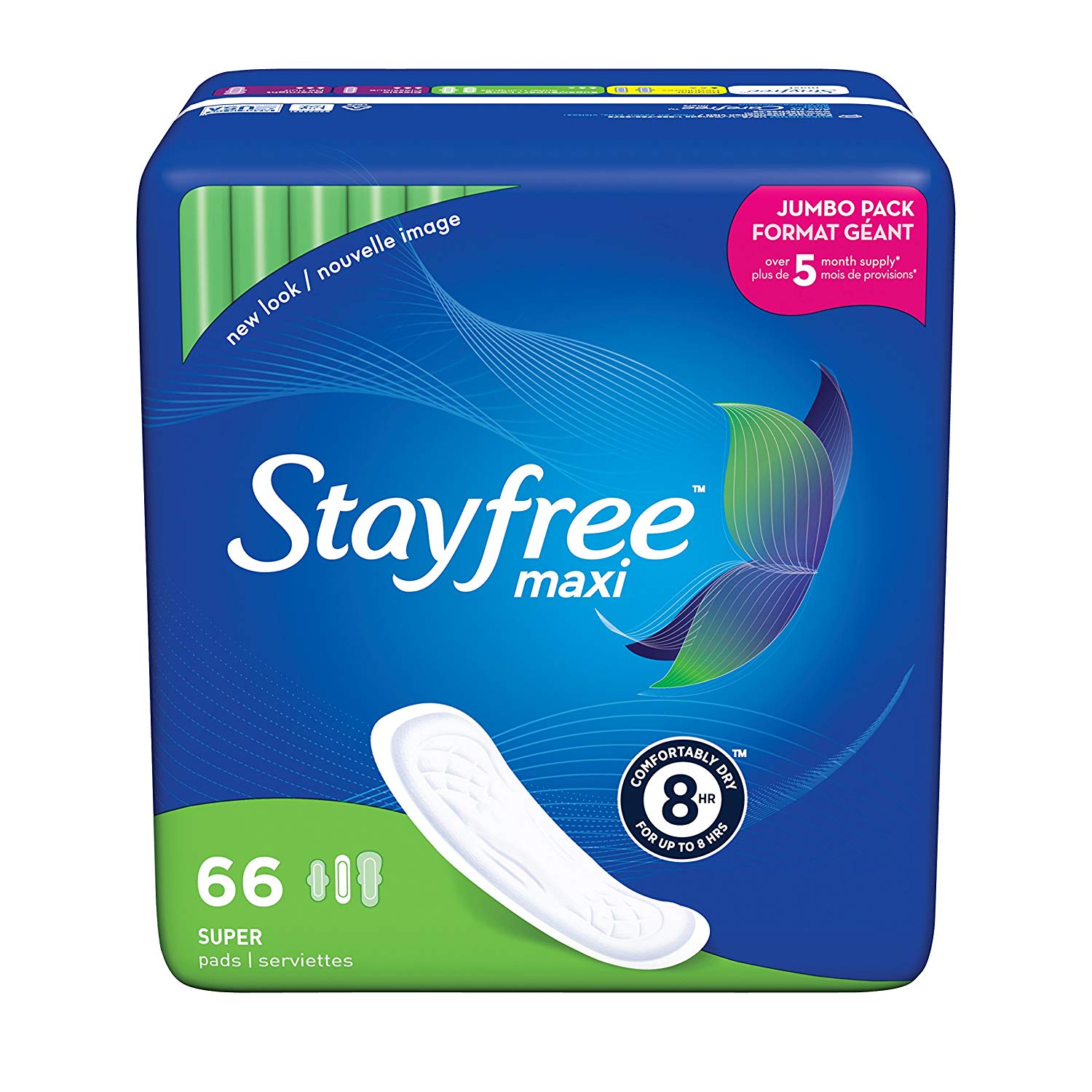 Stayfree Maxi Pads for Women, Super - 66 Count $6.78 (REG $11.49 ...