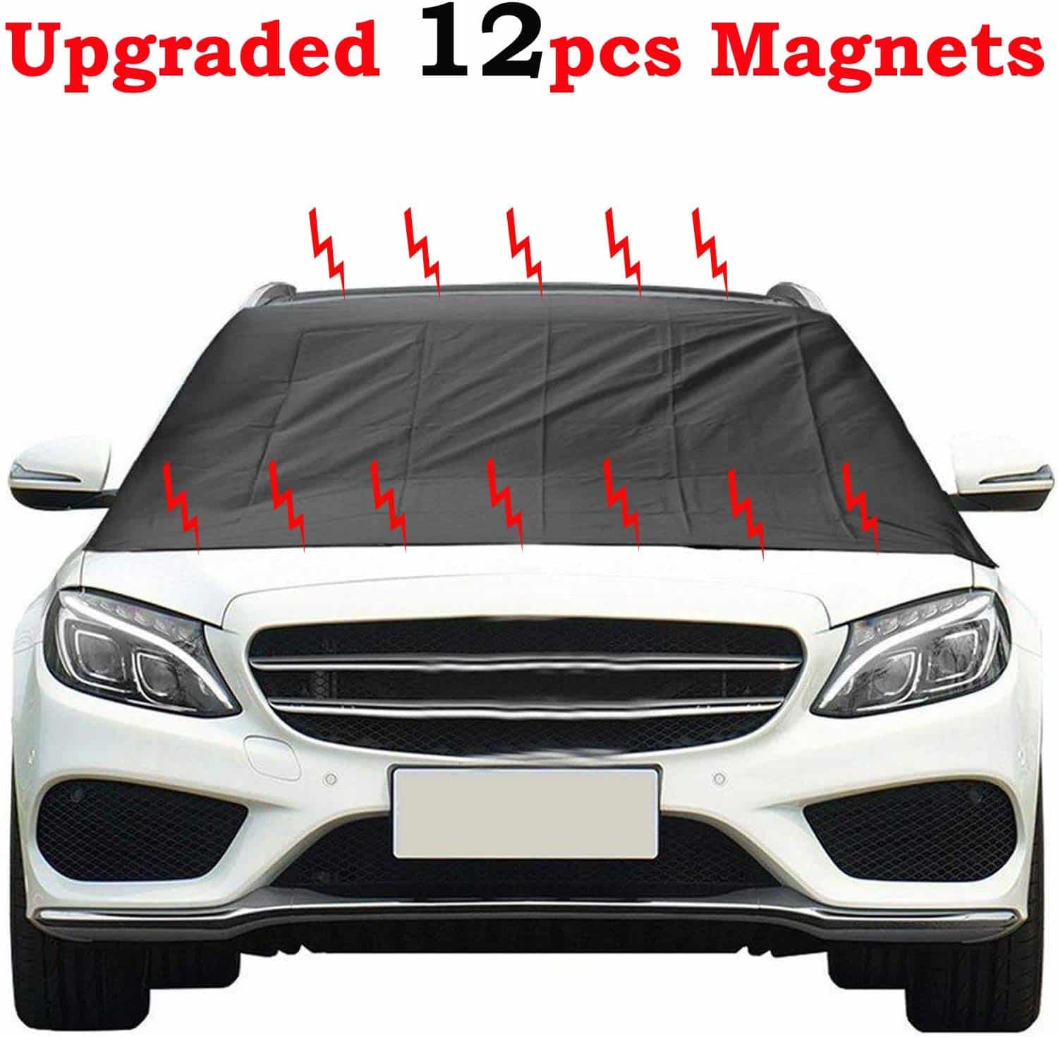 Kribin Magnetic Windshield Snow Cover with 12 PCS Powerful Magnets $7. ...