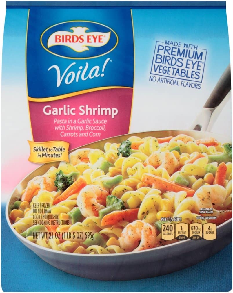 Birds Eye Voila! Selects Garlic Shrimp, Frozen Meal, 21 OZ $4.88 (REG ...