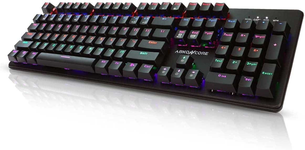 ABKONCORE True 100% Anti-Ghosting Mechanical Keyboard K595 $29.99 (REG $65.99) - Mojosavings.com